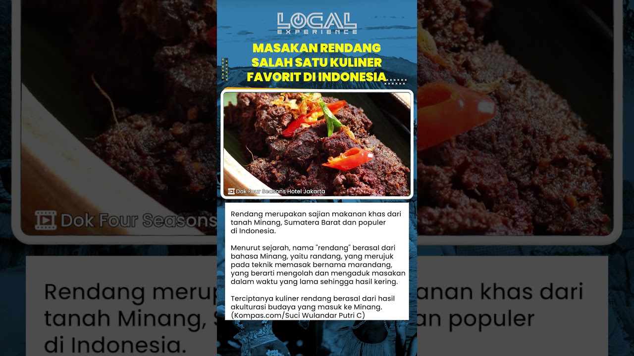 Makanan Favorit Masyarakat Indonesia! Rendang khas Tanah Minang ...