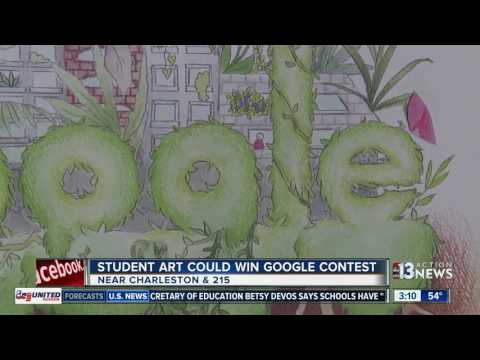 Las Vegas freshman's art could be seen on Google's search engine