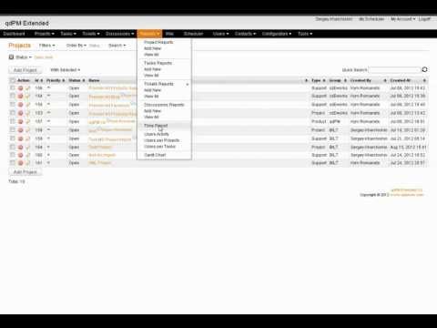 Time Tracking & Time Report in qdPM Extended 3.0 Project Management