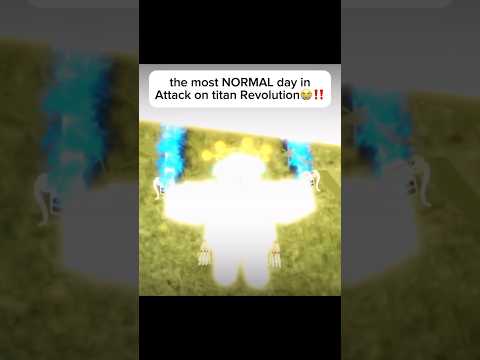 Normal Day In AOT Revolution #aotr #roblox #aotrevolution