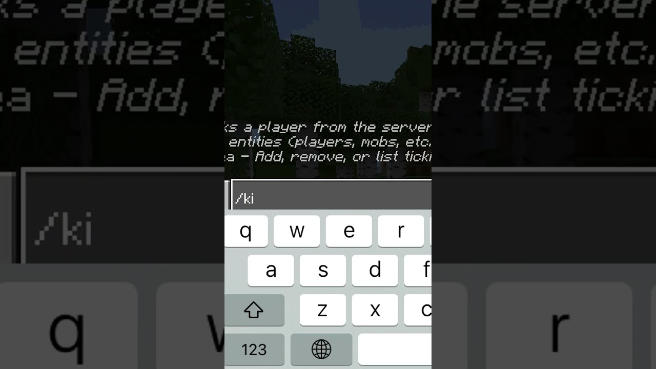 How to use the /kill command in Minecraft (ep6)
