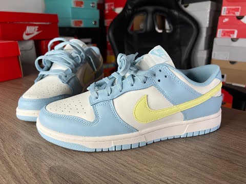 Nike Dunk Low Ocean Bliss Citron Tint On Feet Review