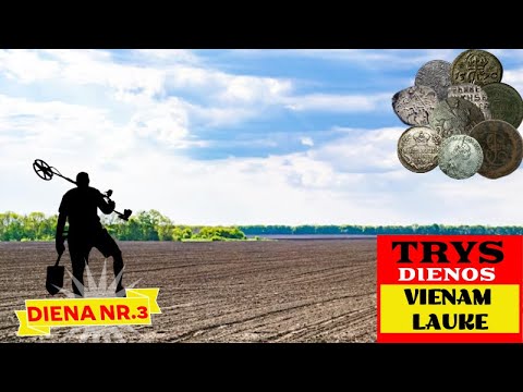 Paieškos su metalo detektoriumi EQUINOX 900 #37 TRYS DIENOS VIENAM LAUKE