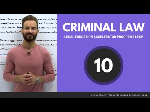 Criminal Law: Involuntary Manslaughter [LEAP Preview]