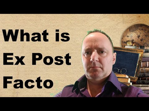 What is Ex Post Facto? [legal terminology explained]
