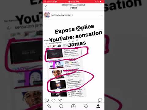 SENSATION JAMES CREATED NO ENGLISH SO WHAT IS PLIES TALKING ABOUT ?