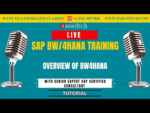 LIVE | Overview to SAP HANA & Info Object Creation | SAP BW/4HANA Training | ZaranTech