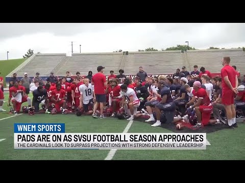 SVSU holds first full-padded practice ahead of 2024 season