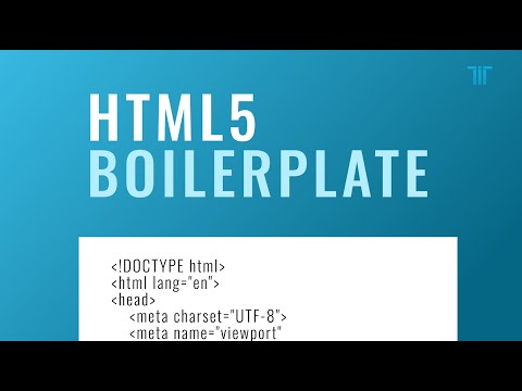 How to create an HTML5 Boilerplate