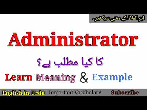 Administrator Meaning