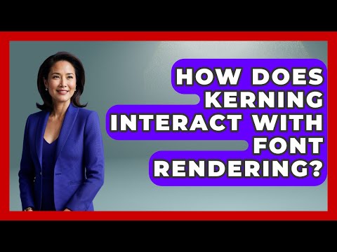 How Does Kerning Interact With Font Rendering? - Graphic Design Nerd