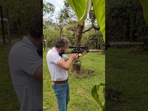 Shooting the Airforce Texan .357 PCP Rifle!! #gun #airgun