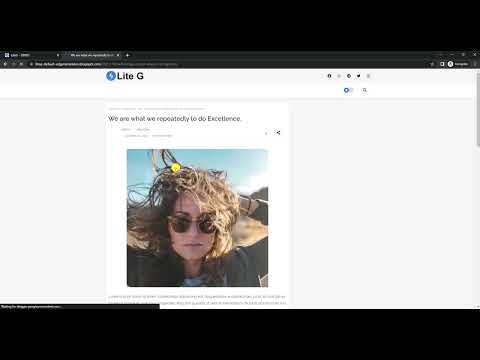 LiteG - Light & Minimal Blogger Templates | Edgy Templates
