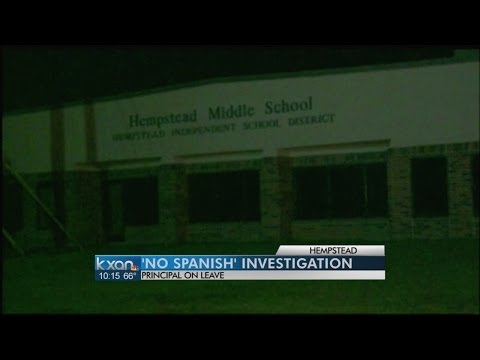 Principal forbids students from speaking Spanish