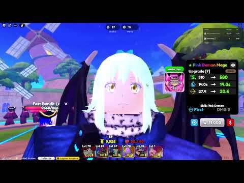 Anime Defenders, New Money Unit, Pink Demon Mage!!!!