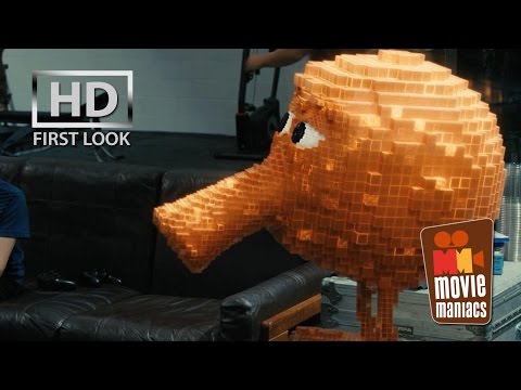 Pixels - QBert | official german FIRST LOOK clip (2015) Adam Sandler