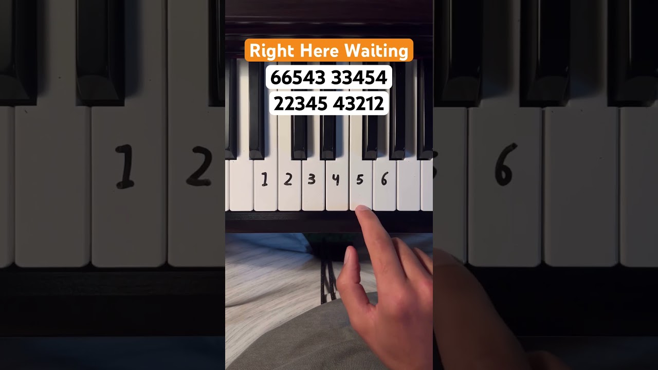 Right here waiting #pianolessons #piano #pianotutorial #rightherewaiting