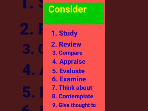 Consider Synonyms ll consider ll #shorts