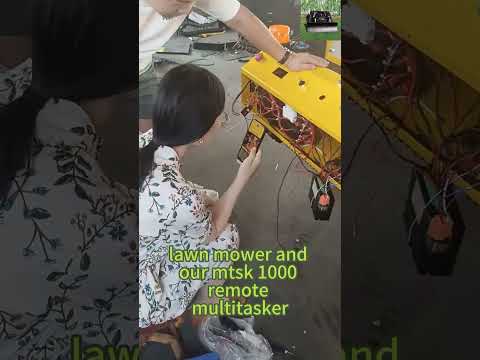 Affordable radio controlled tracked lawn mower robot for sale with best price #rcmower #lawnmower