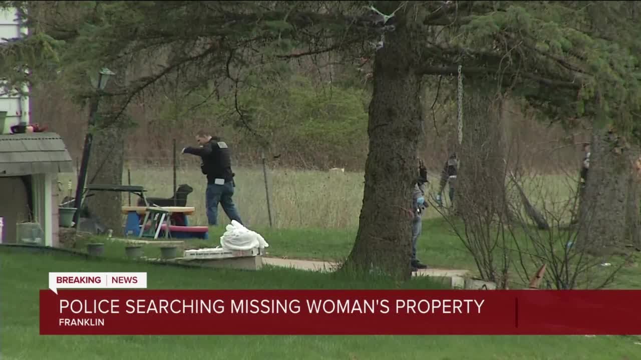 Franklin police search missing woman's property