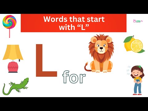 WORDS THAT START WITH Ll🦁| 'Ll' Words | Initial Sounds | Phonics | LEARN LETTER Ll #viral #abcd