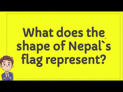 What does the shape of Nepal`s flag represent?