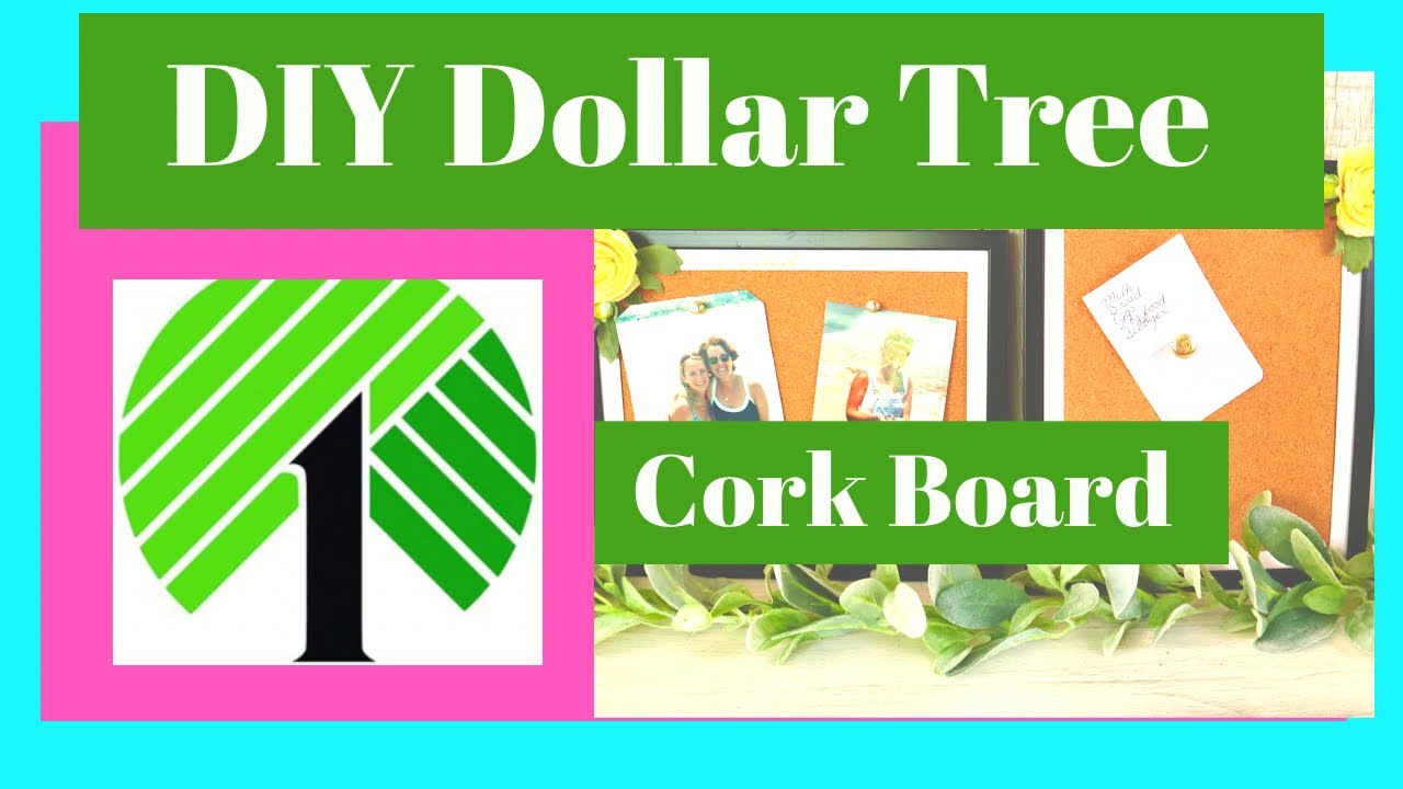 Dollar Tree DIY Cork Message Board Do It Yourself with Dollar Tree Supplies