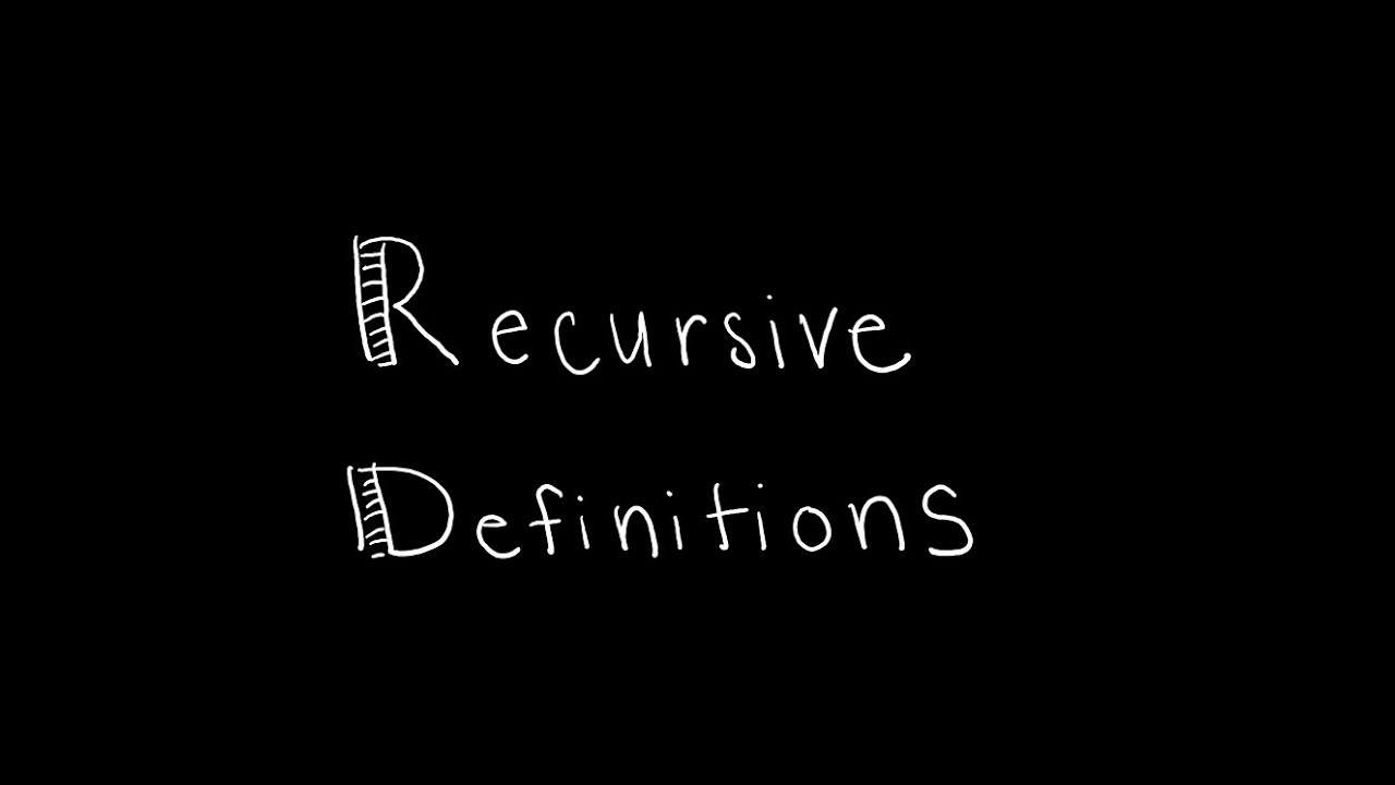 Discrete Math 5.3.1 Recursive Definitions