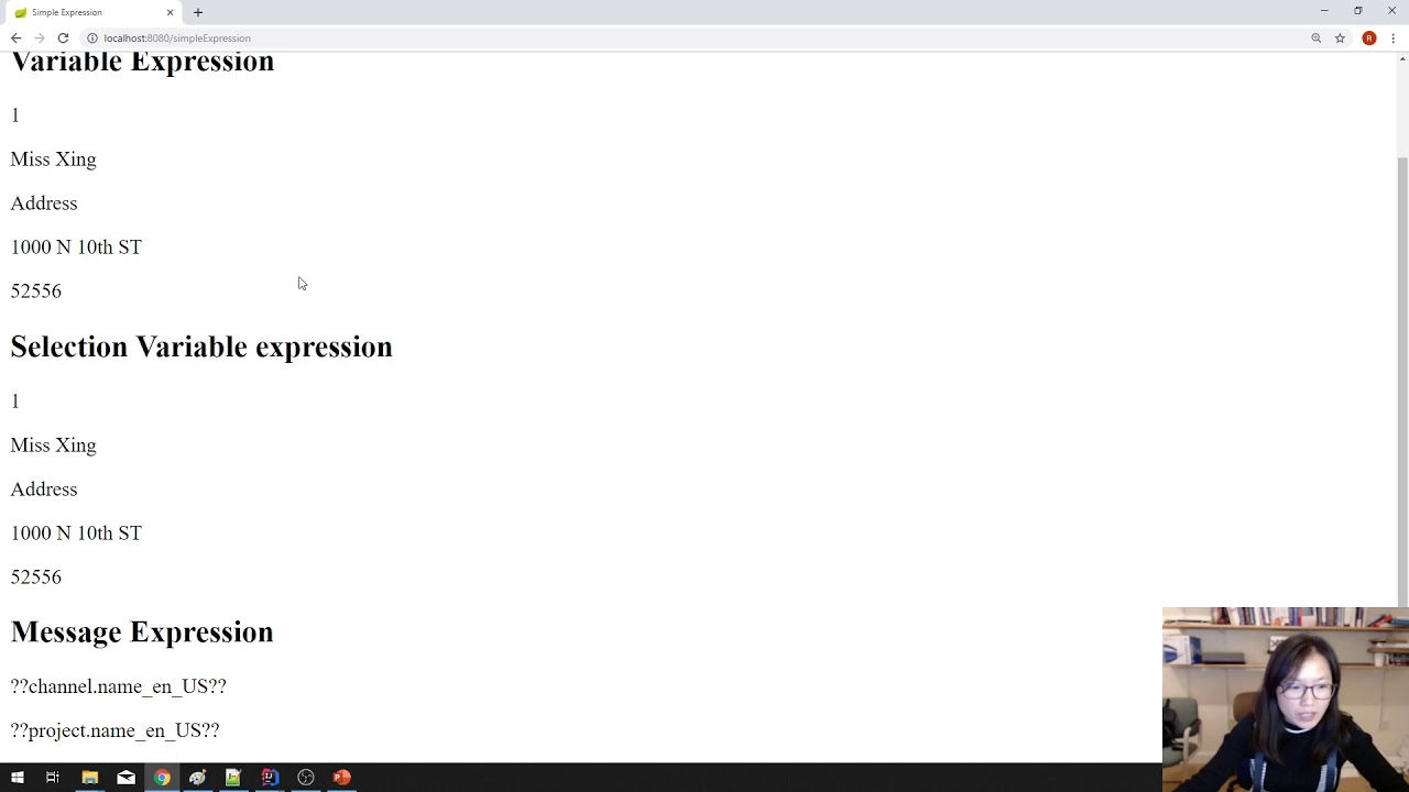 Thymeleaf Message Variable