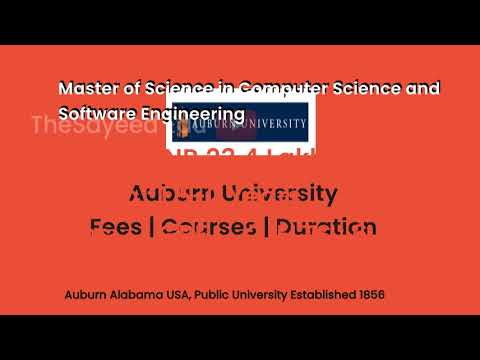 Auburn University - USA | Courses | Tuition Fees | Duration