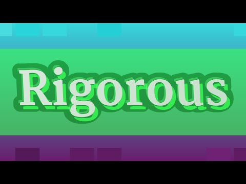 RIGOROUS pronunciation • How to pronounce RIGOROUS