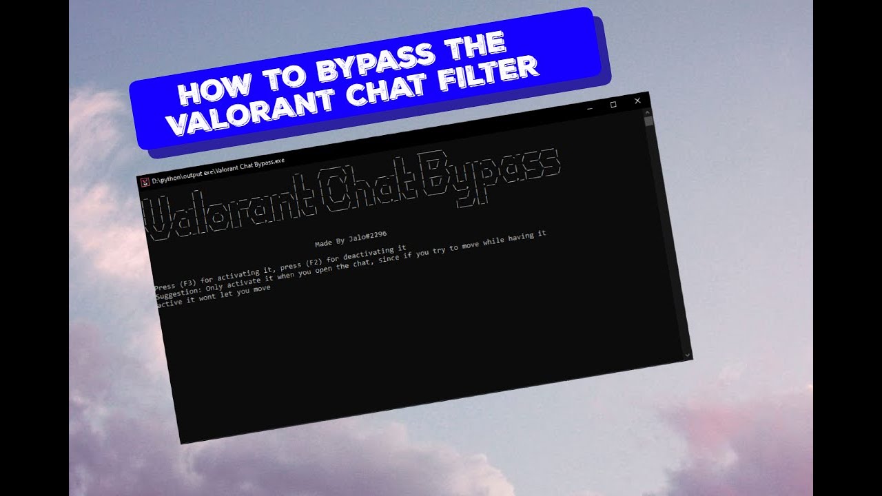 How To Bypass Valorant Chat Filter | Tutorial