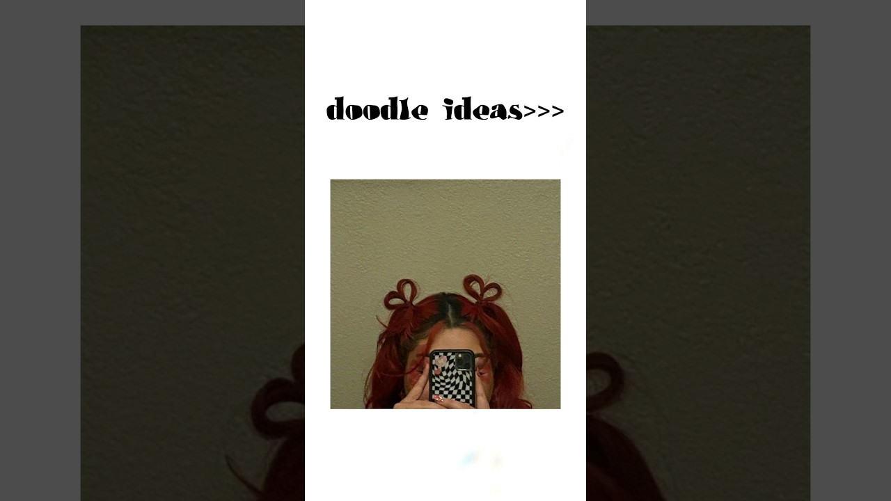 Aesthetic and easy doodle ideas even if you can't draw  #aesthetic #doodle #shorts #shortsfeed #fypシ