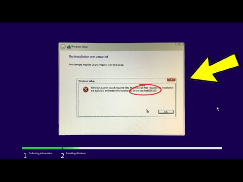 Fix Windows cannot install required files Error 0x8007025D in Windows 11 / 10 / 8 / 7 During Install