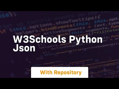 w3schools python json