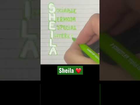Significado del nombre SHEILA #significado #nombre #sheila