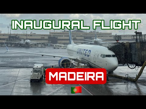 United Airlines INAUGURAL FLIGHT to Madeira, Portugal 🇵🇹