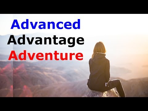 English vocabulary words meaning in Hindi Urdu - Advanced adventure advantage sentences translation