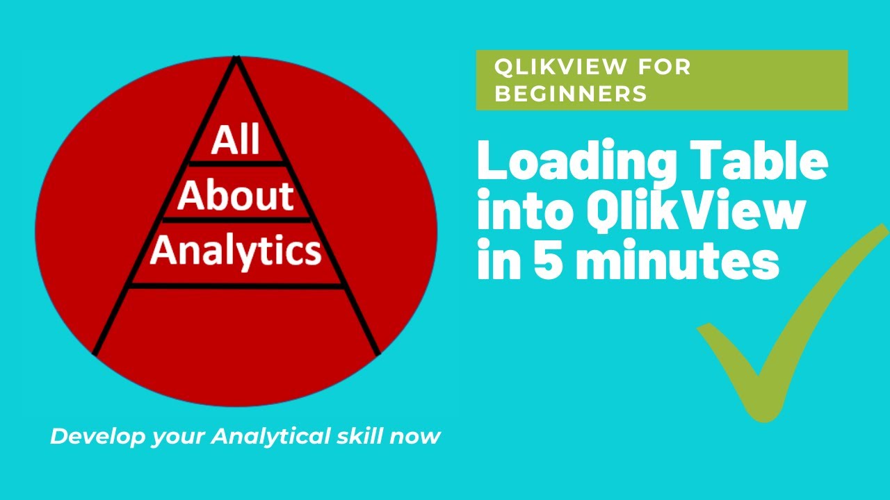 QlikView for Beginners [All in 60 Minutes] - Loading Table into QlikView in 5 minutes - Part-1-of-10