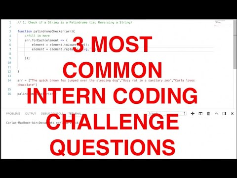 The 3 Most Common Intern Technical Interview Questions and How to Solve Them | Carla Codes