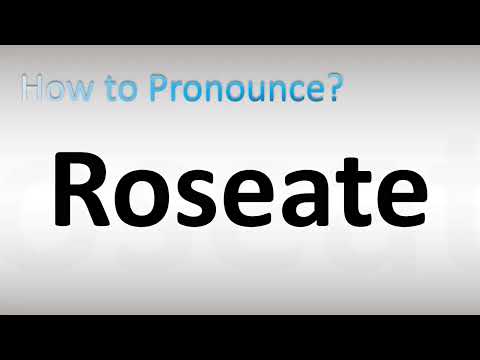 How to Pronounce Roseate