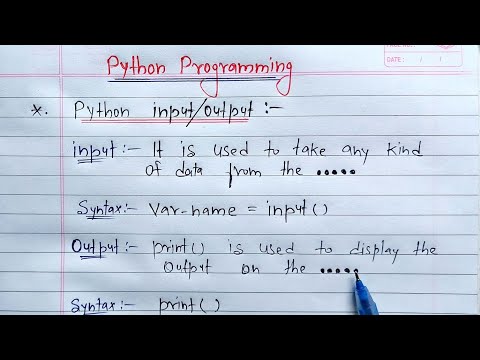 Learn Python Input Output | Learn Coding - Mind Luster