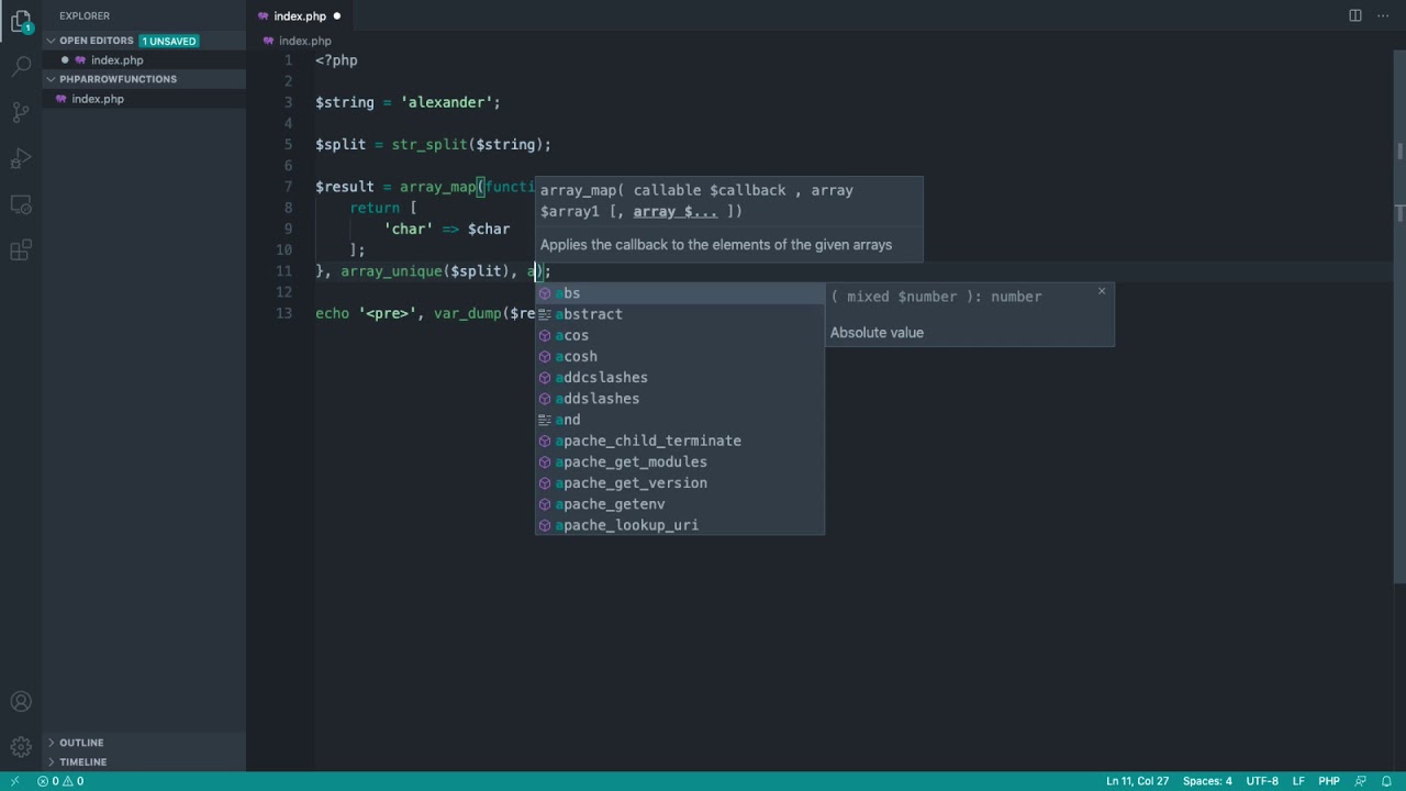 PHP Arrow Functions: Multi-line expressions. Cleaner? (4/6)
