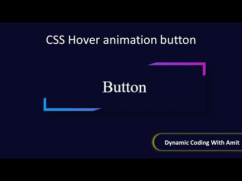 css animated hover effect button | HTML & CSS | Dynamic Coding With Amit