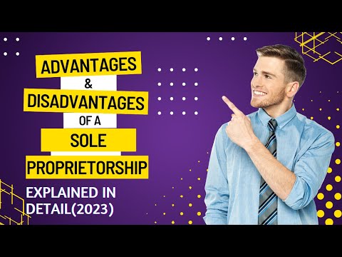 Advantages and Disadvantages of Sole Proprietorship? Explained in detail (2023)