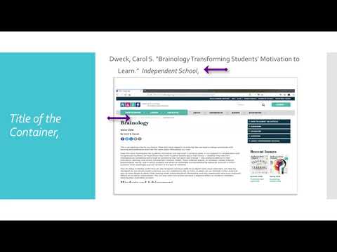 MLA 8th Edition Website Article Citation