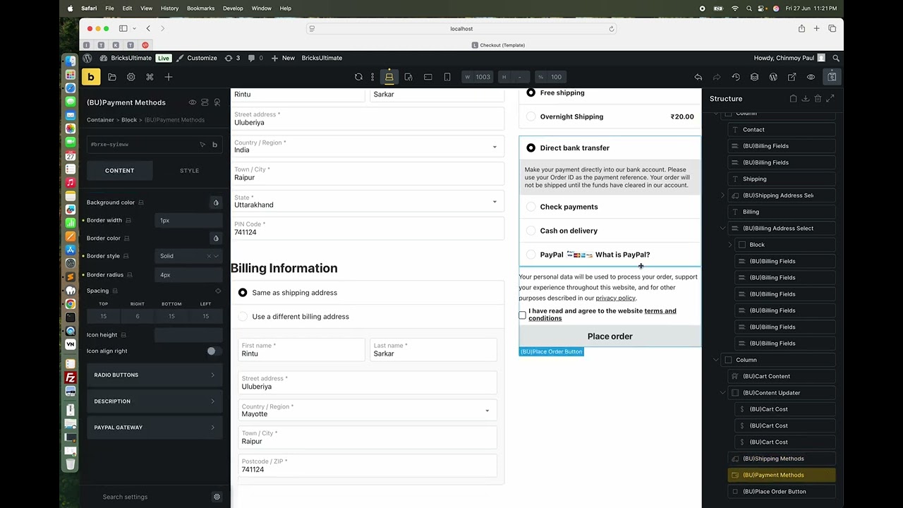 BricksUltimate: How to Create a Checkout Page in Bricks Builder (Step-by-Step Tutorial)