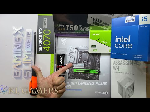 intel Core i5 14400F msi B760M GAMING PLUS WIFI RTX4070 GAMING X SLIM WHITE GAMING PC ASSASSIN 4S
