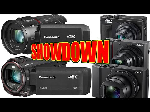 Panasonic VX981 vs VX1 WXF1 camcorders vs LX10 ZS80 ZS200 compact pocket cameras for video compared