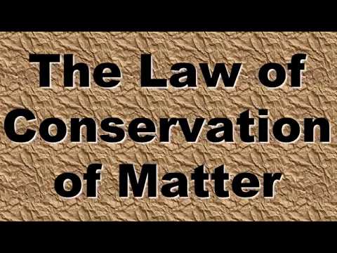 Law of Conservation of Matter Mass